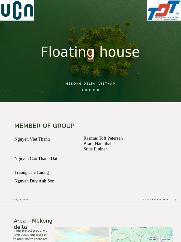 Floating House Design in Mekong Delta | PDF | Bamboo | Column