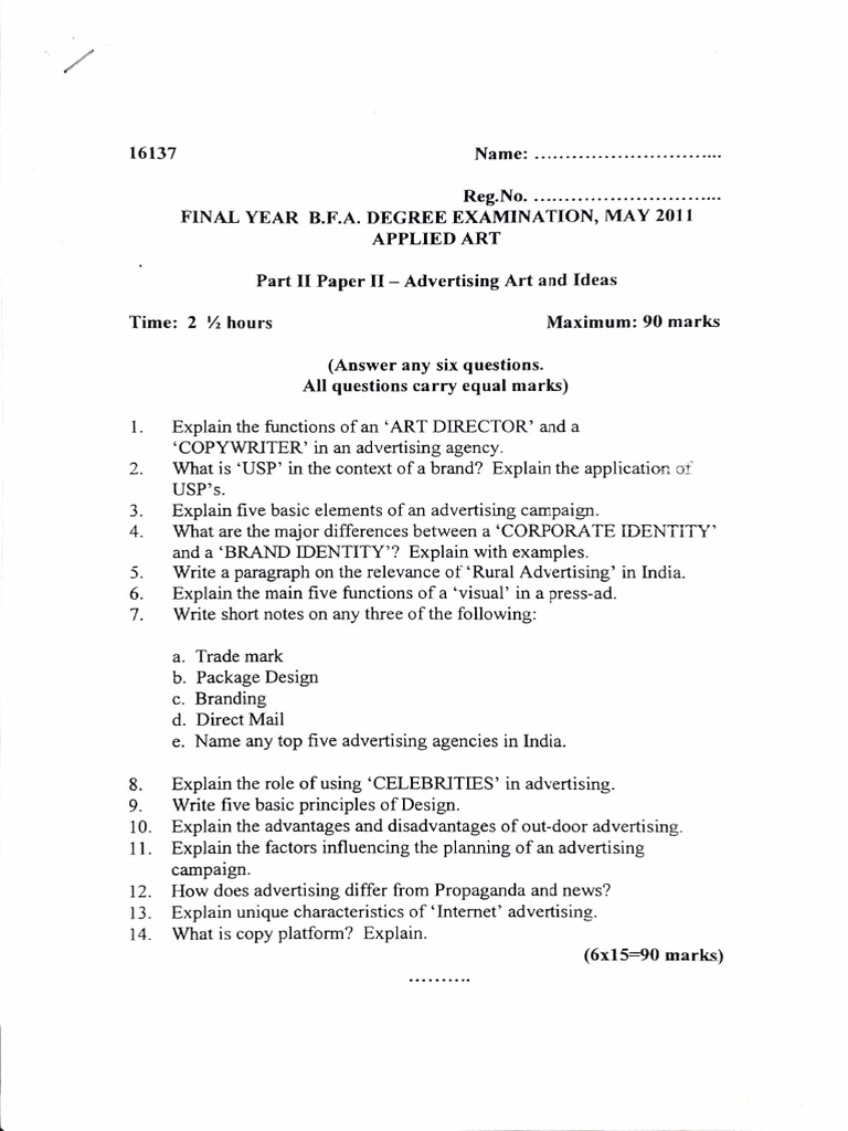 Fund Advantage Question Papers Previous | PDF | Advertising | Business ...