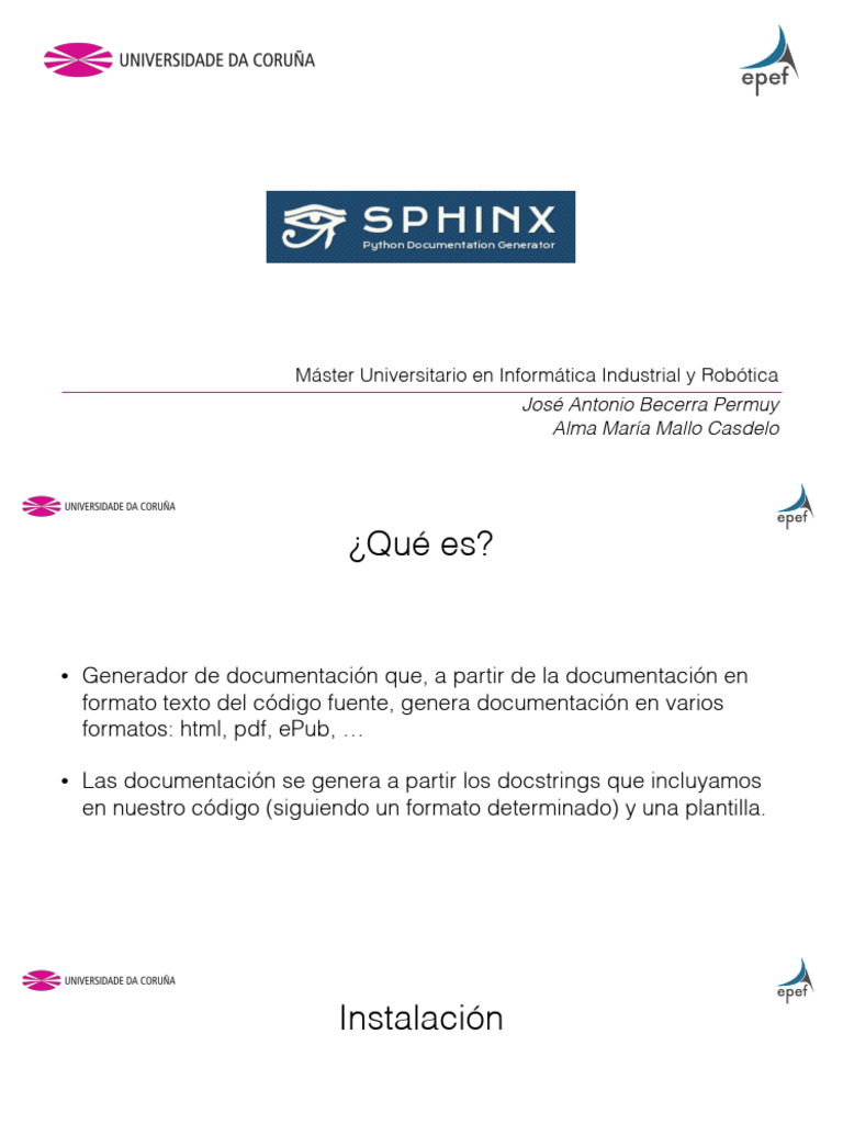 1.3 - Sphinx | PDF | Programación de computadoras | Archivo de computadora