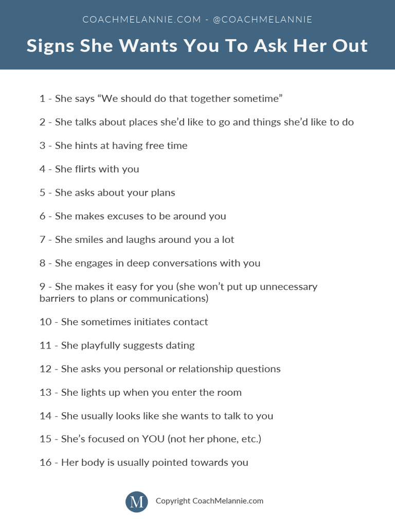YFNbWXqDQDSyDaRu5RhU - Signs She Wants You To Ask Her Out | PDF