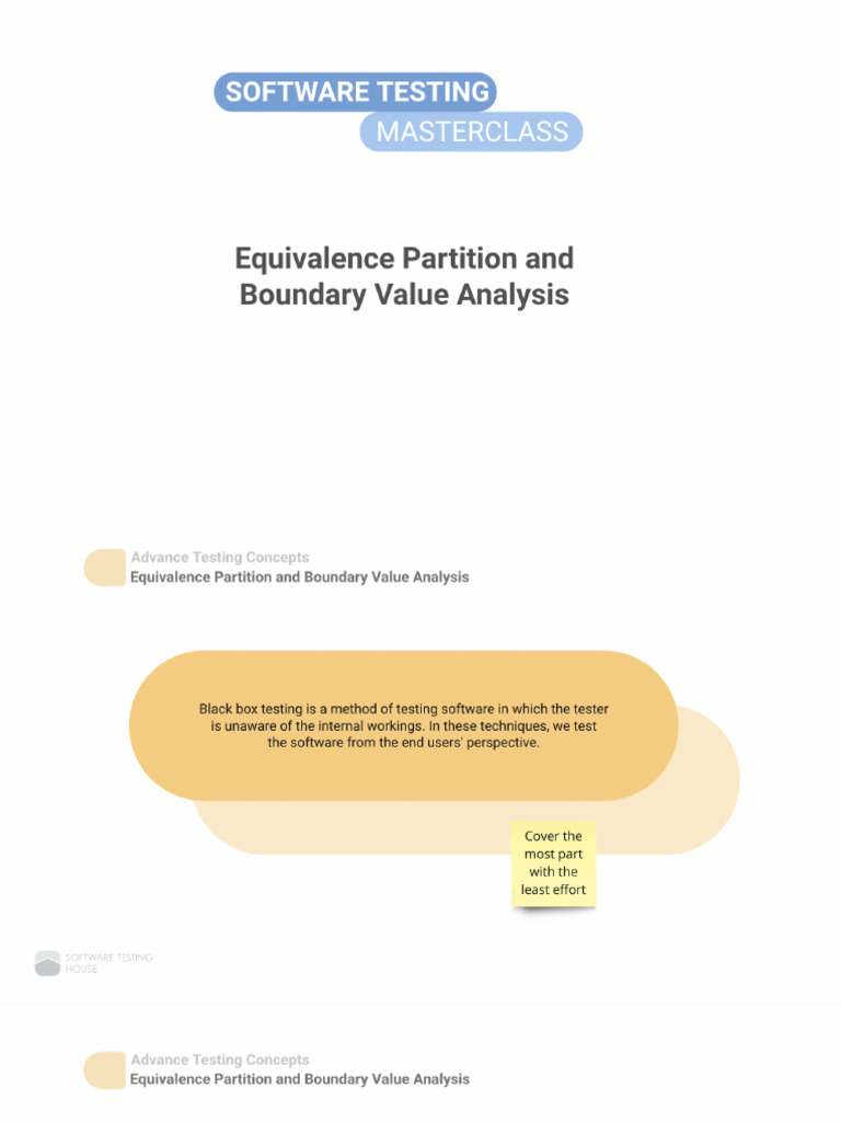 1 +Equivalence+Partition+and+Boundary+Value+Analysis | PDF