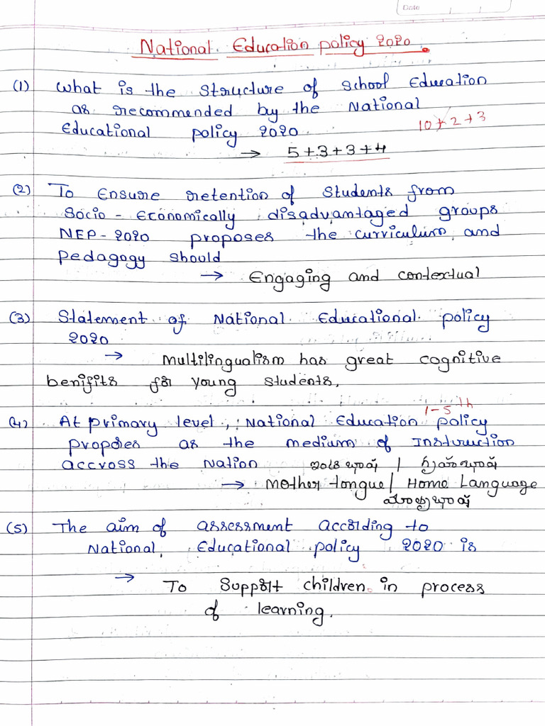 NEP Notes CTET - 22fcf4c1 6f57 4ccb Bba5 5ed77167dd45 | PDF