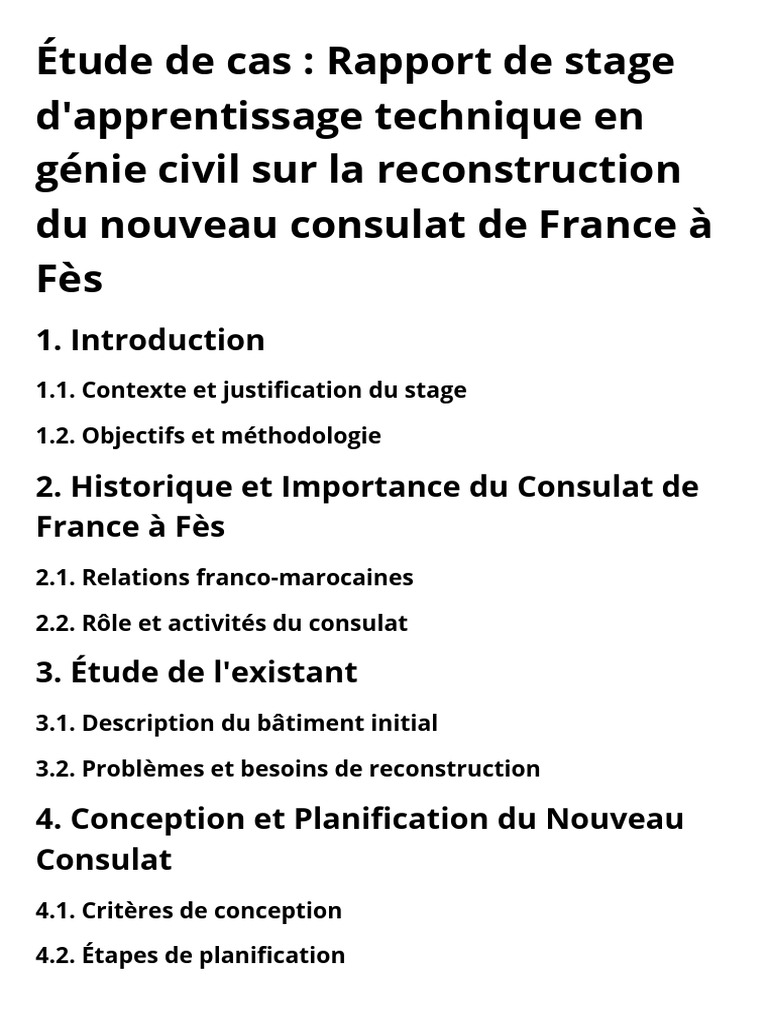 Reconstruction du Consulat de France à Fès | PDF