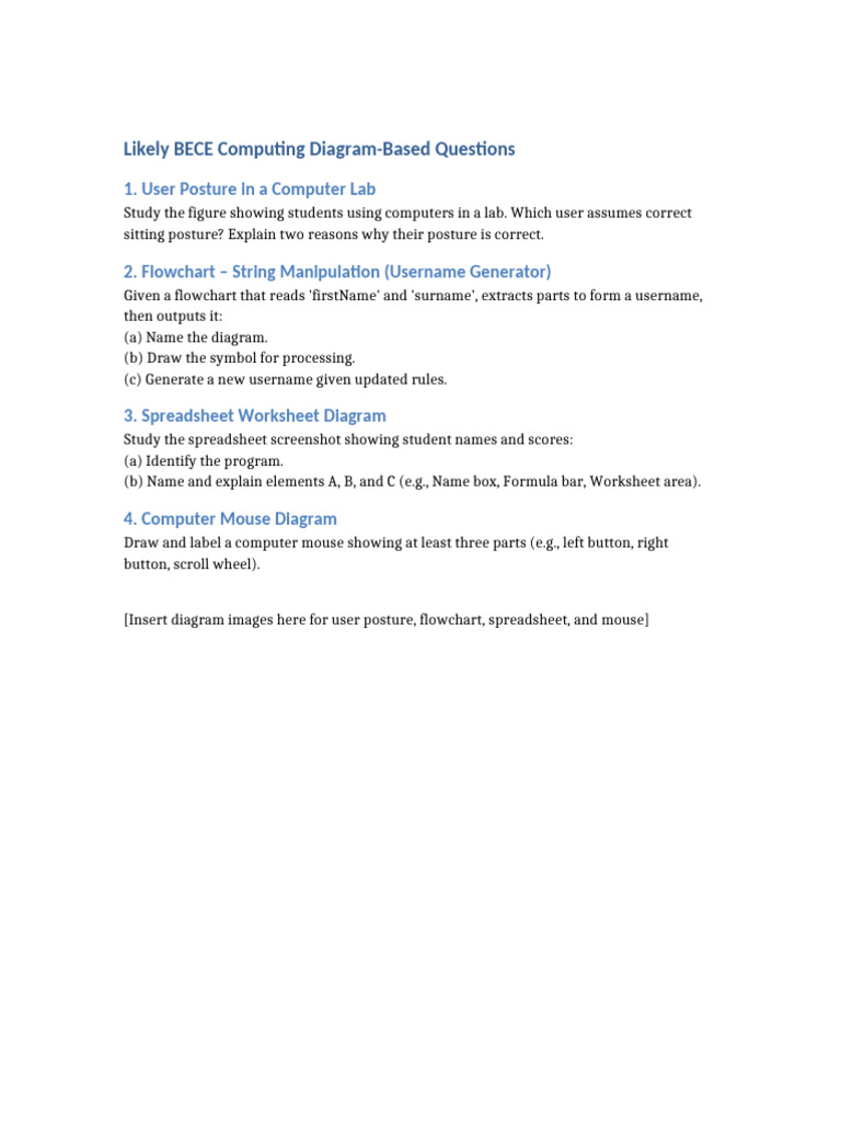 BECE Computing Diagram Questions | PDF