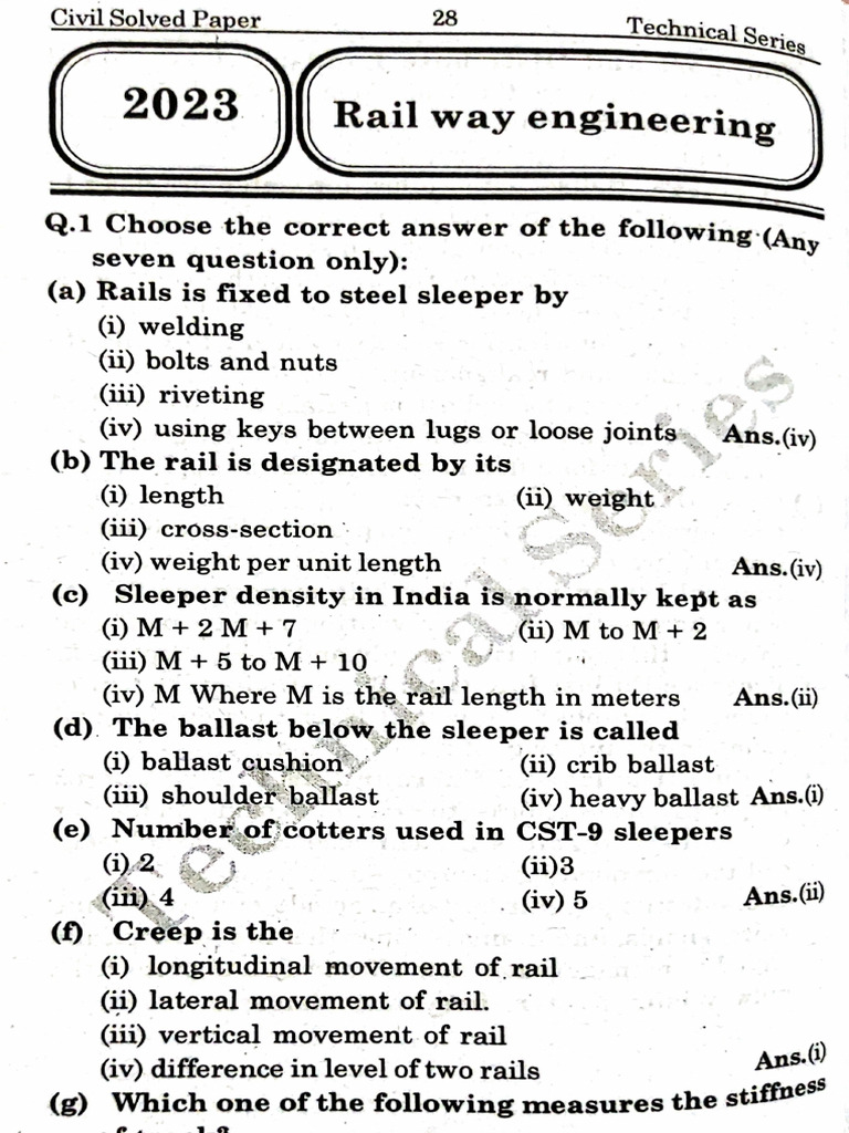 Railway 2023 PYQ | PDF