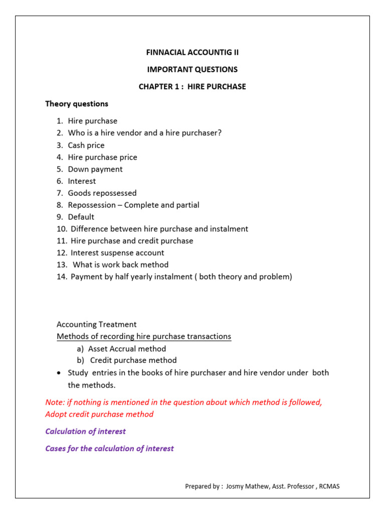 FINNACIAL ACCOUNTIG II Notes | PDF | Interest | Cash