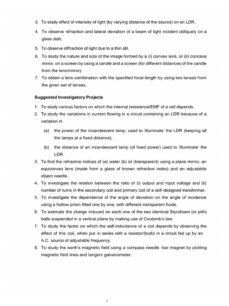 Physics SrSec 2025-26 | PDF