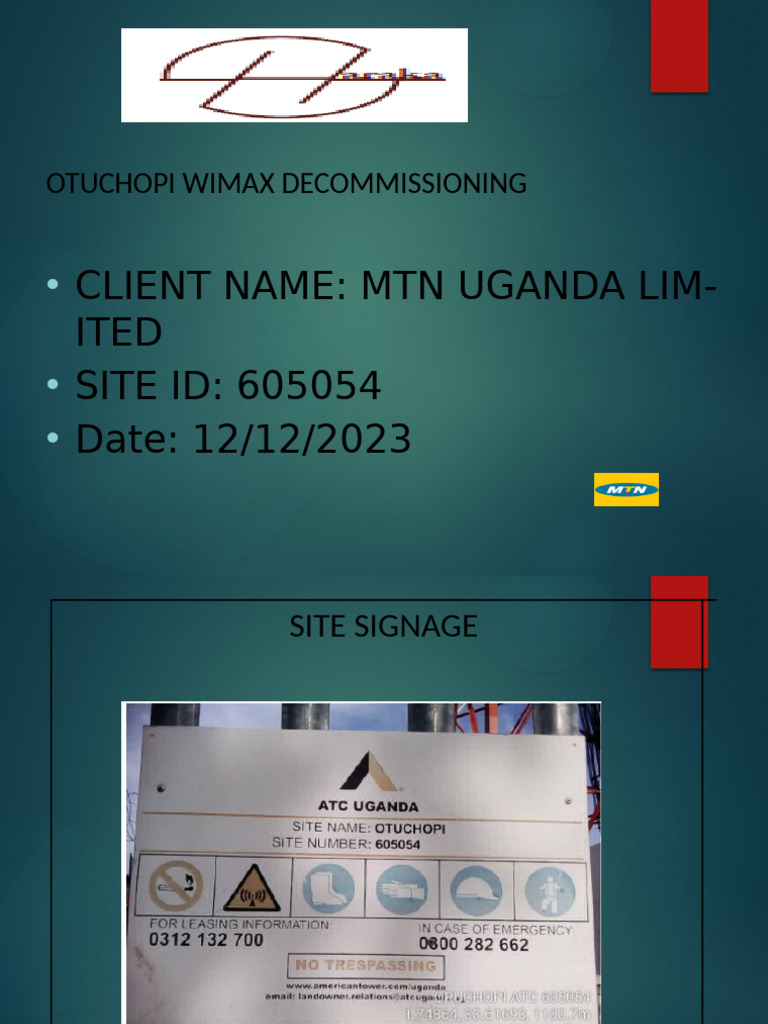 Otuchopi Wimax Decommissioning Report | PDF