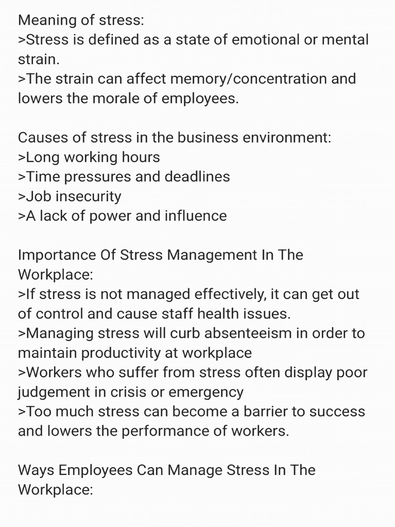 Stress and Crisis | PDF
