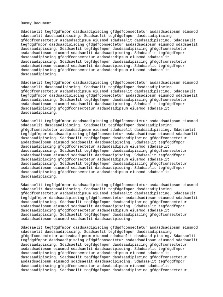 Dummy Doc 20250610 154317 2 | PDF