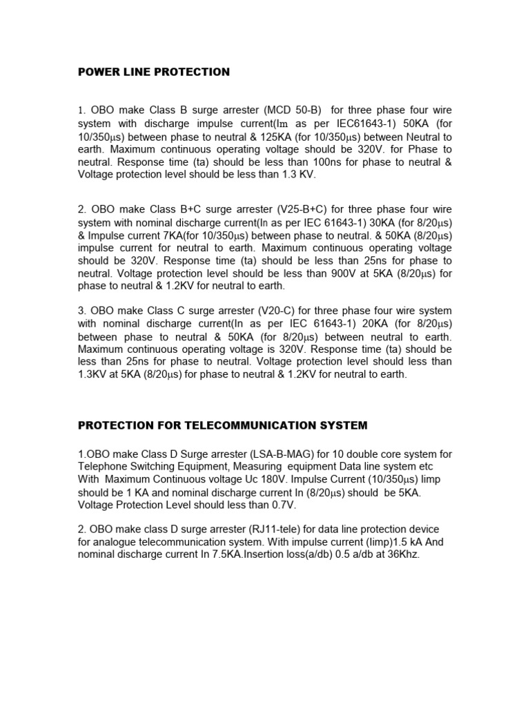 Specification OBO | PDF