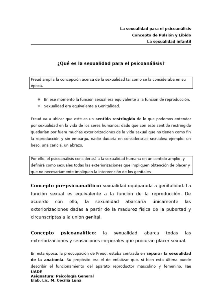Sexualidad y Pulsión | PDF | Instinto | Libido