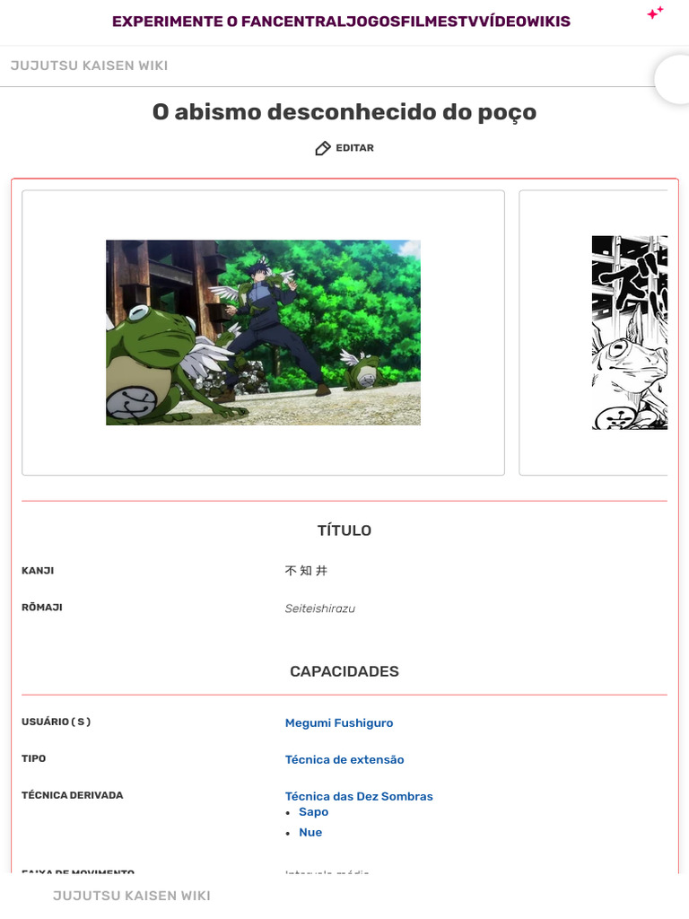 The Well's Unknown Abyss _ Jujutsu Kaisen Wiki _ Fandom | PDF