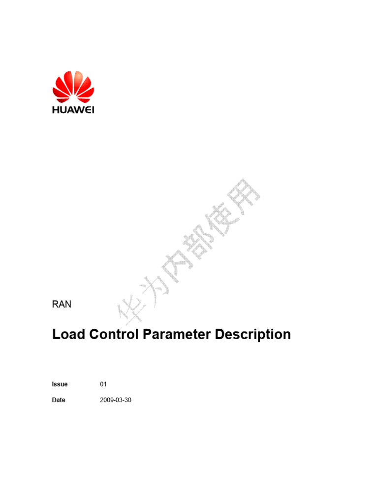 Load Control Parameter Description | PDF | High Speed Packet Access | Software Defined Radio