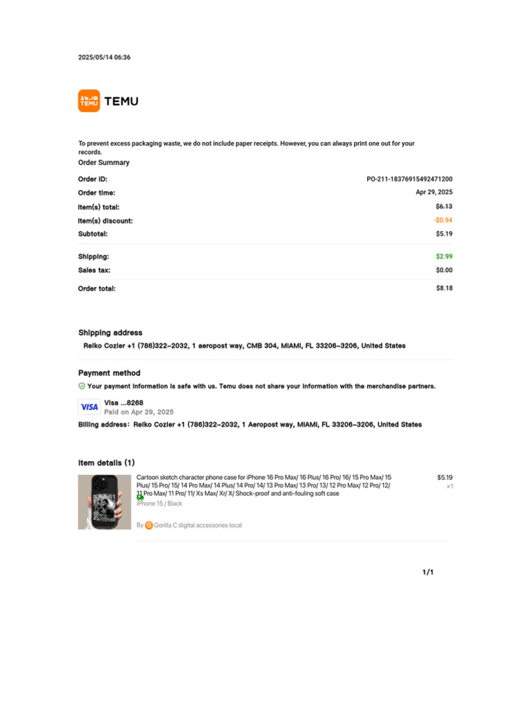 Rod Wave Invoice | PDF