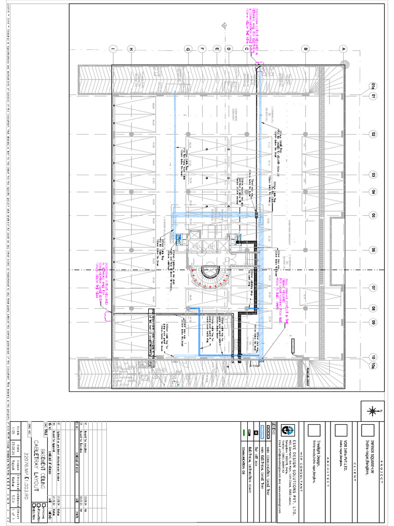 HAL Infinix Square - Basement Ceiling Cabletray Layout | PDF