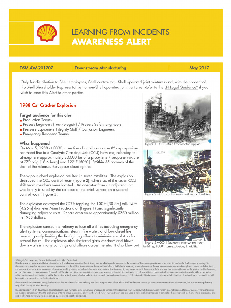 DSM-AW-201707 - 1988 Cat Cracker Explosion | PDF | Corrosion | Cracking ...