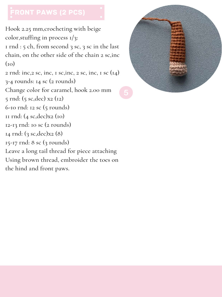 Front Paws (2 PCS) | PDF