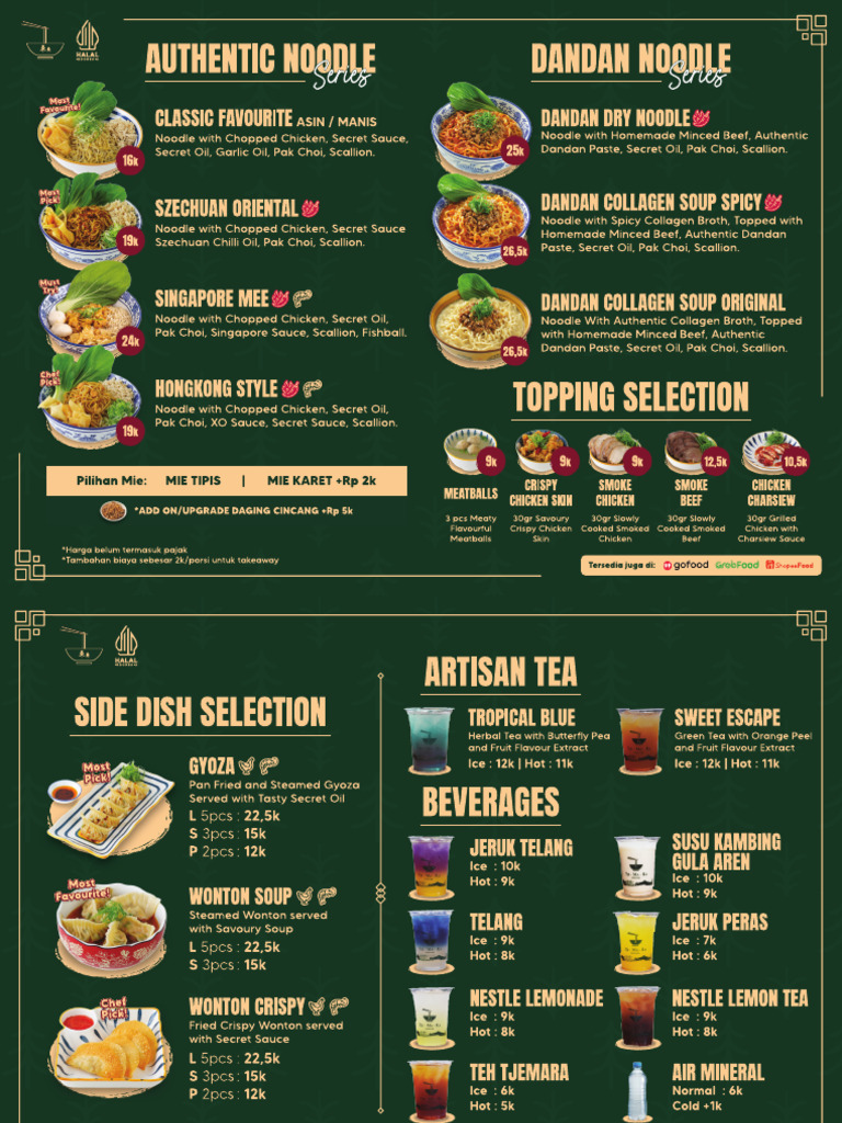 A3 Menu New Desain All Outlet | PDF