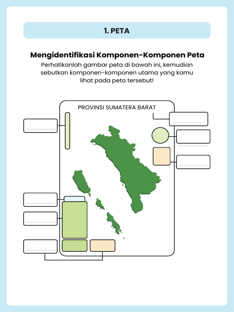 Worksheet Identifikasi Peta | PDF