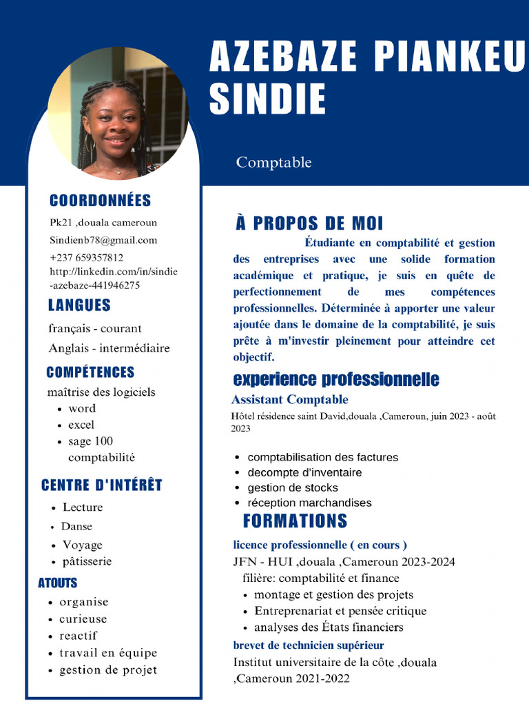 CV Professionnel Sindie | PDF