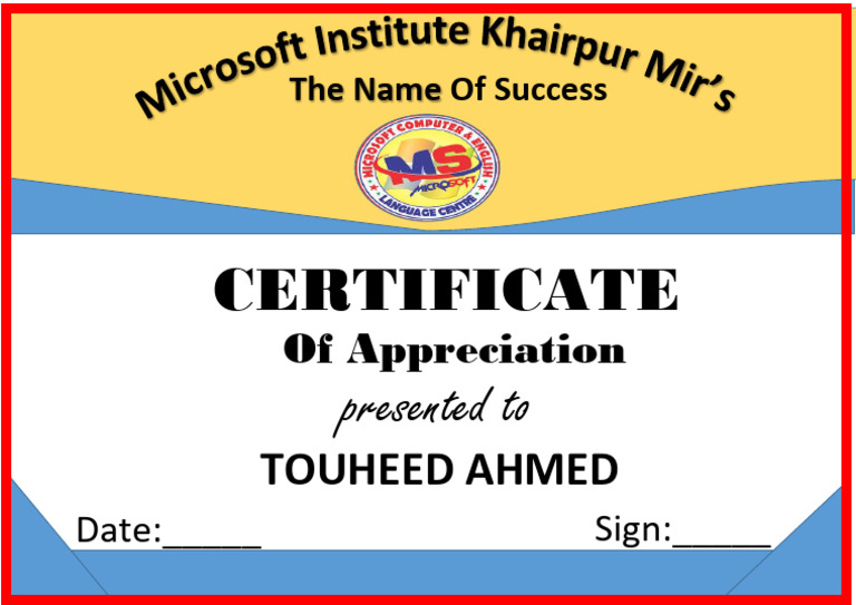 Microsoft Certificate | PDF