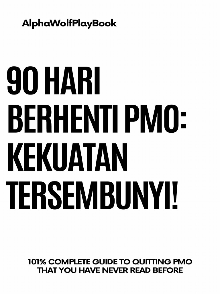 Panduan Lengkpa Berhenti PMO - AWP | PDF