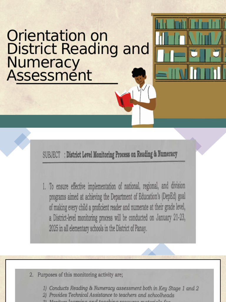 District Reading and Numeracy Assessment Guide | PDF | Multiplication ...