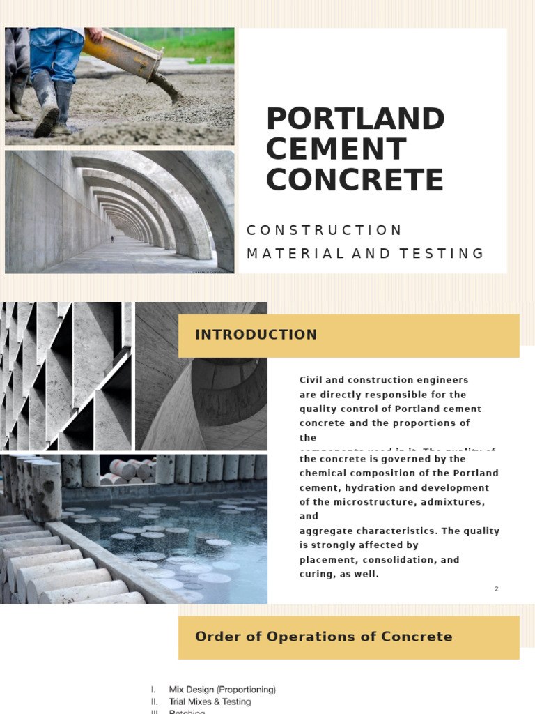 Portland Cement Concrete | PDF | Concrete | Cement