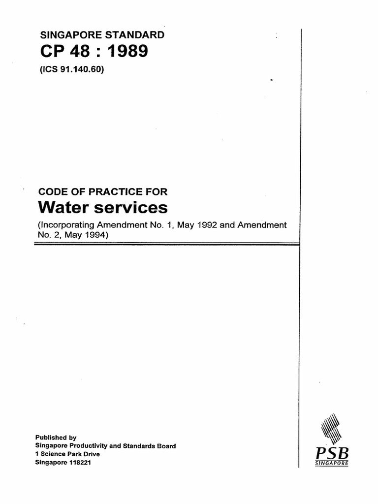 CP48-1989 Water Services | PDF