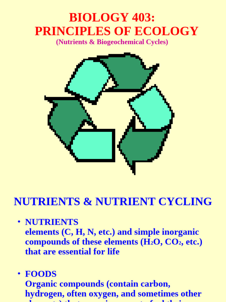 403 Nutrients&Cycling | PDF | Nutrients | Plant Nutrition
