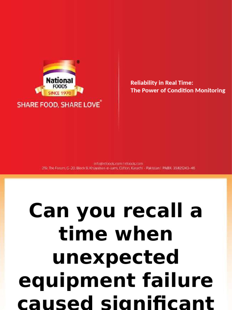 Enhancing Equipment Reliability Through Monitoring | PDF | Reliability ...