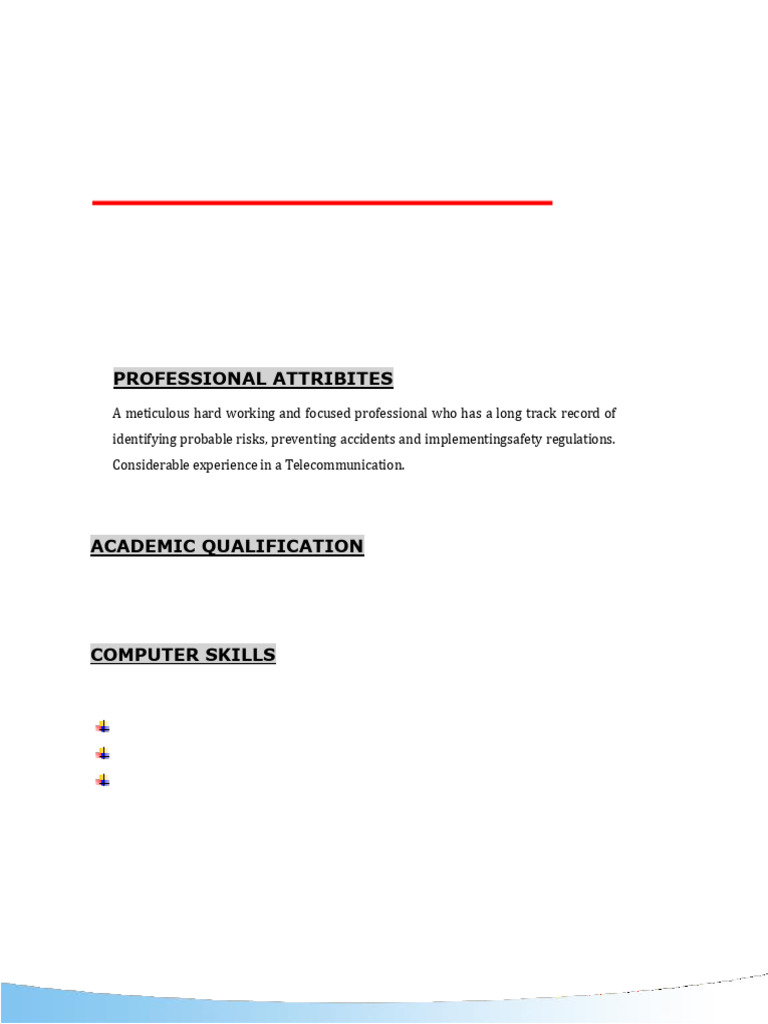 Telecom QC Inspector Resume Overview | PDF | Specification (Technical ...