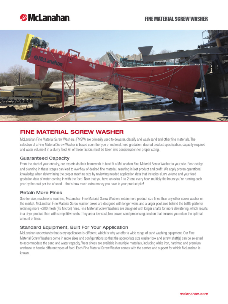 Fine Material Screw Washer NA Imperial Digital File | PDF | Washing ...