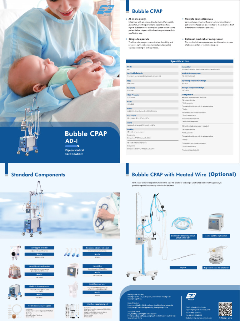 Bubble CPAP AD-I Catalog | PDF