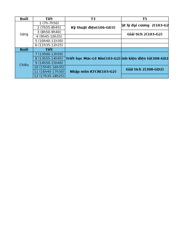 Thoi Khoa Bieu | PDF
