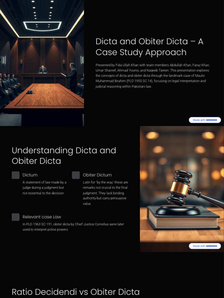 PLD 1955 | PDF | Obiter Dictum | Justice