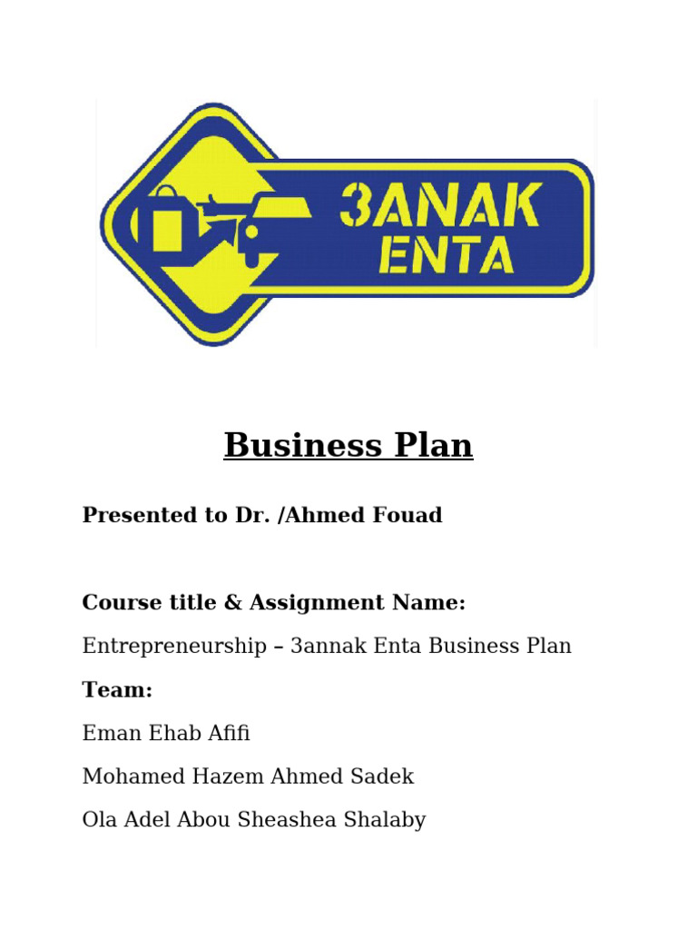 3anak Enta Business Plan - Final | PDF | Pricing | Fee