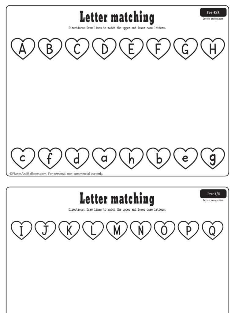 Valentine Day Letter Matching | PDF
