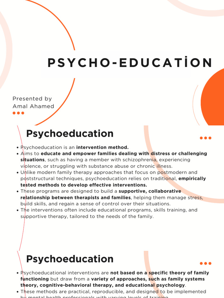 Family & Group Psychoeducation Models | PDF | Schizophrenia | Psychotherapy