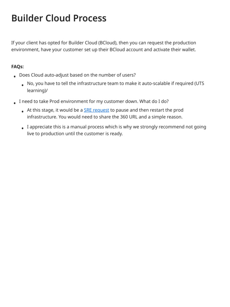 Builder Cloud Setup and Management Guide | PDF