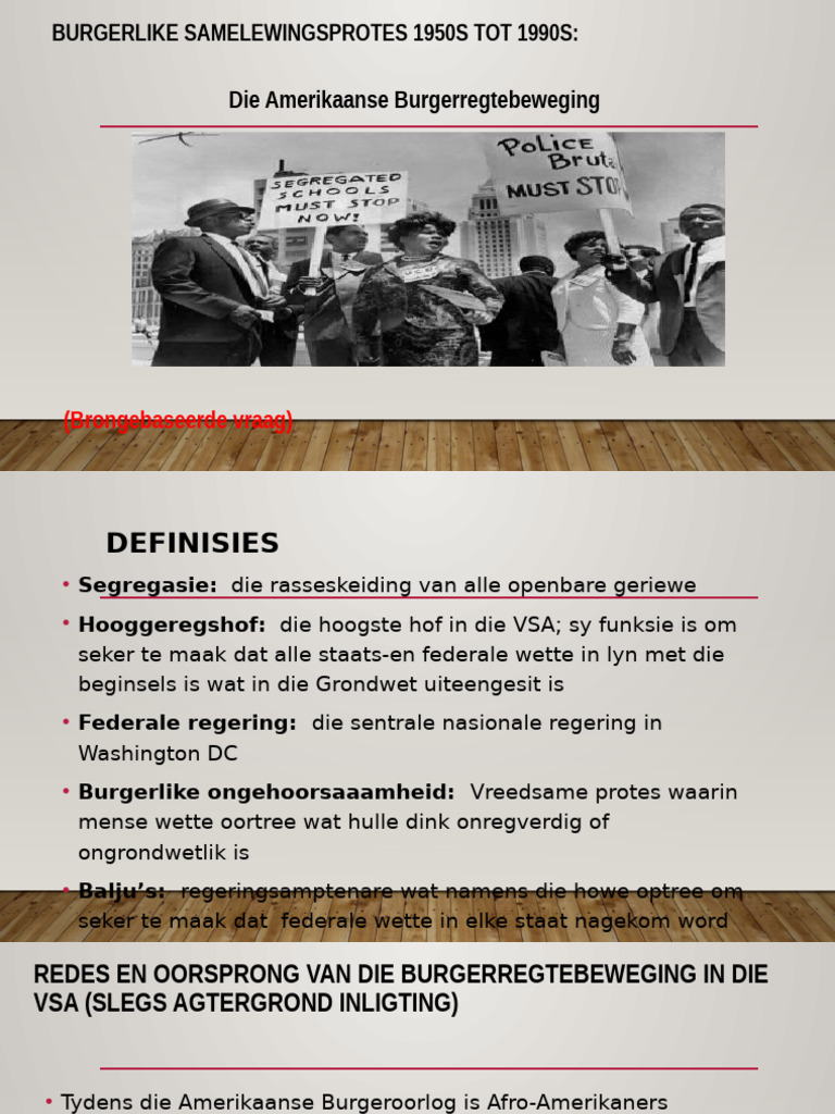 Burgerregte-Beweging FINAAL | PDF