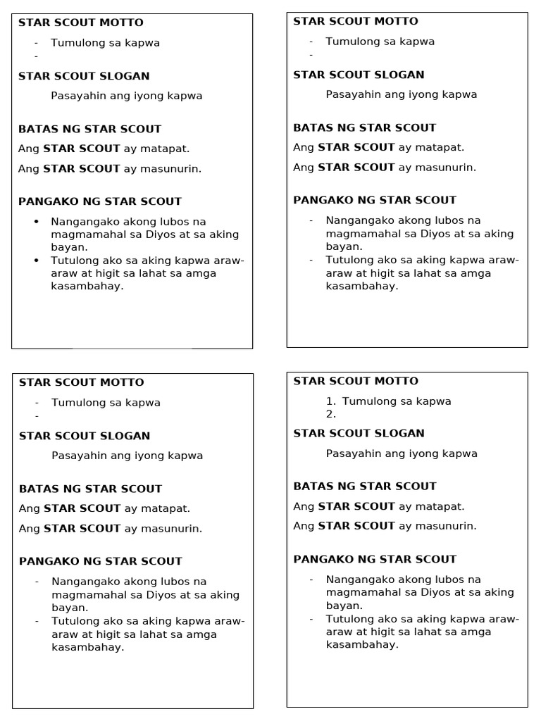 Star Scout | PDF