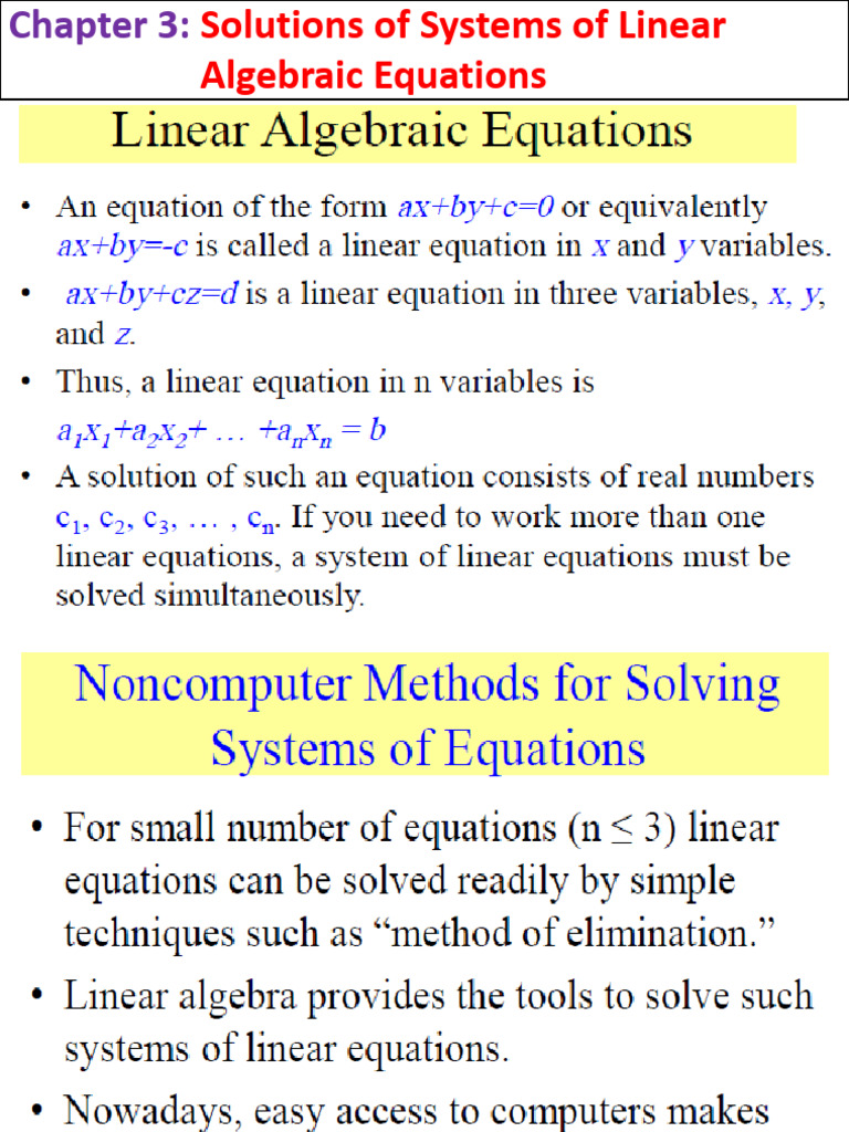 Gauss Elimination 1 | PDF