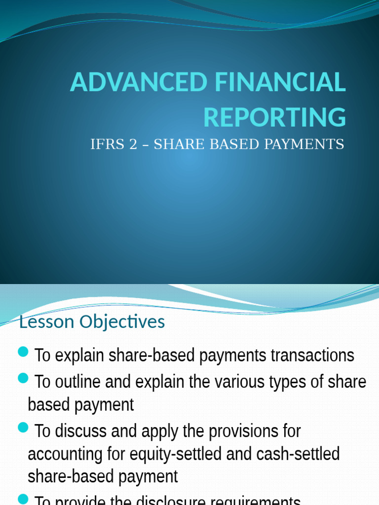 ACT804D-IfRS 2-Share Based Payment | PDF | Fair Value | Option (Finance)