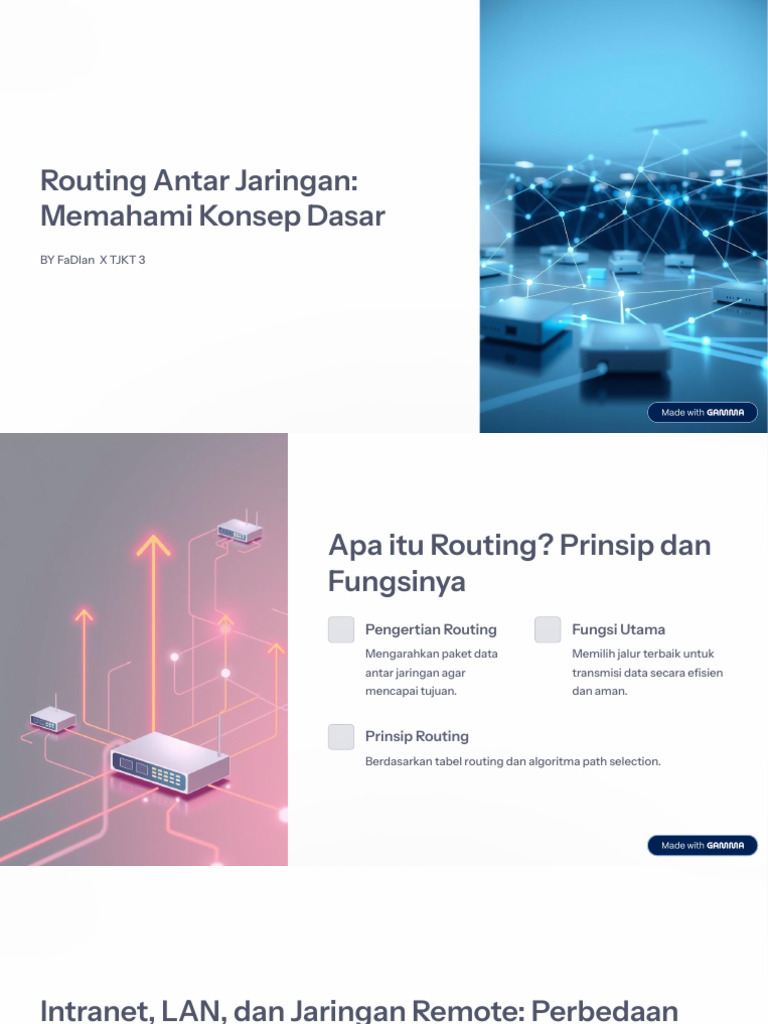 Modul 14 Routing Antar Jaringan Memahami Konsep Dasar | PDF