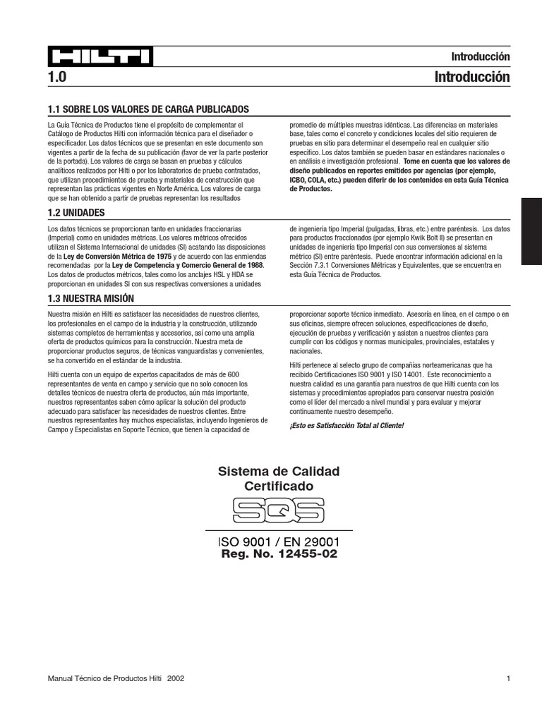 Manual Tecnico Hilti | PDF | Corrosión | Hormigón