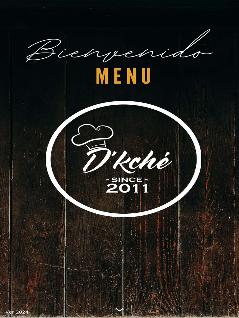 Menú D'Kché: Platos y Bebidas | PDF | ensalada | Salsa