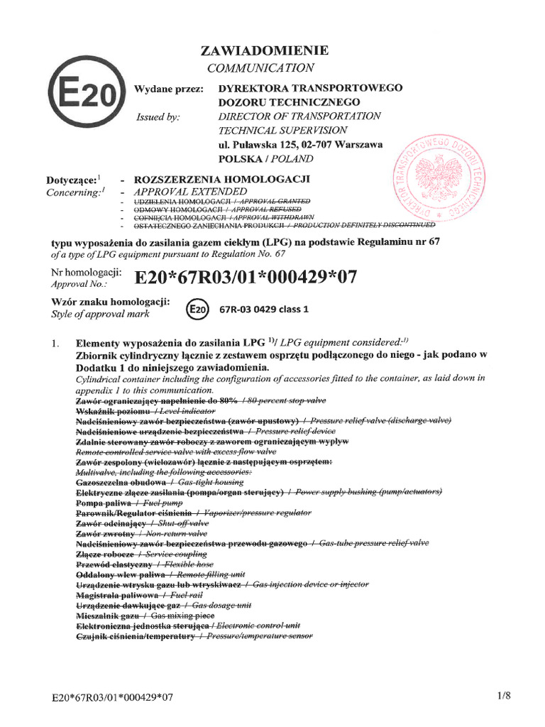 E20 67R 030429 | PDF