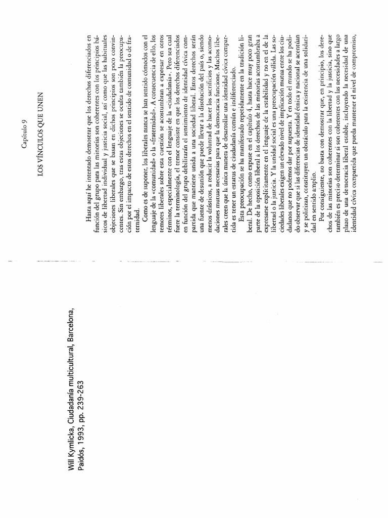 Lectura 1 - Kymlicka | PDF